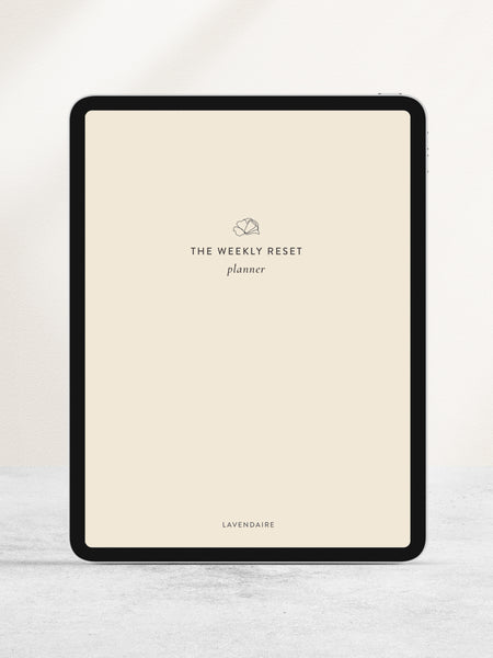 Weekly Reset Planner (Digital) – The Lavendaire Shop